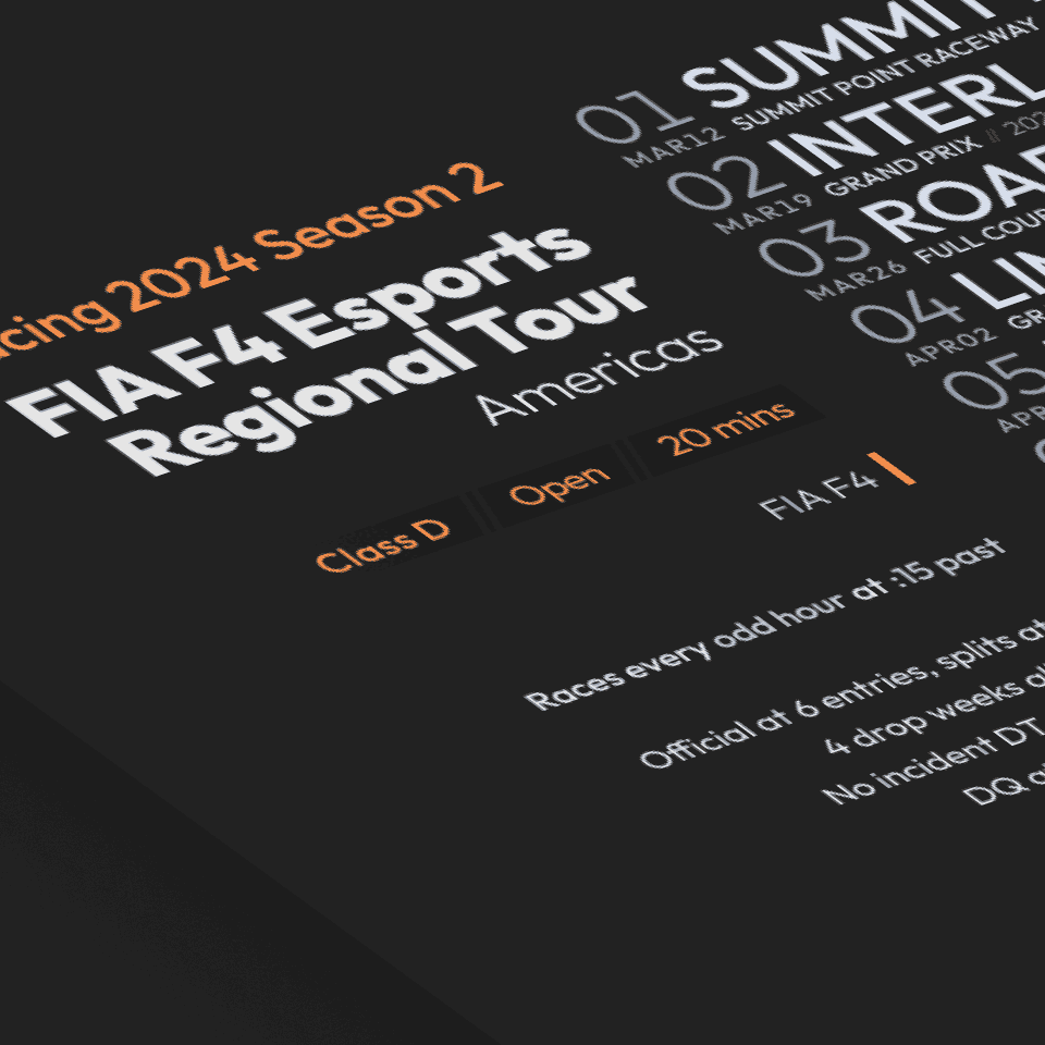 FIA F4 Esports Regional Tour Americas | iRacing Official Series ...